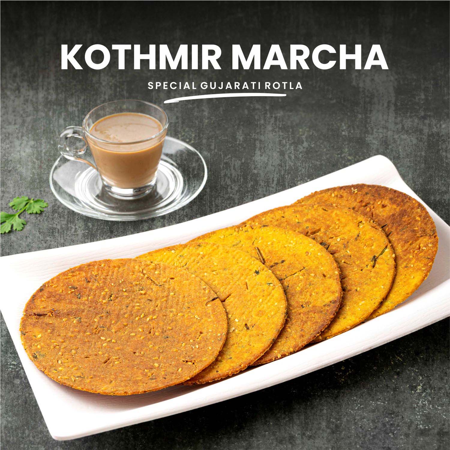 Kothmir Marcha Rotla - 200g – Stuti Khakhra