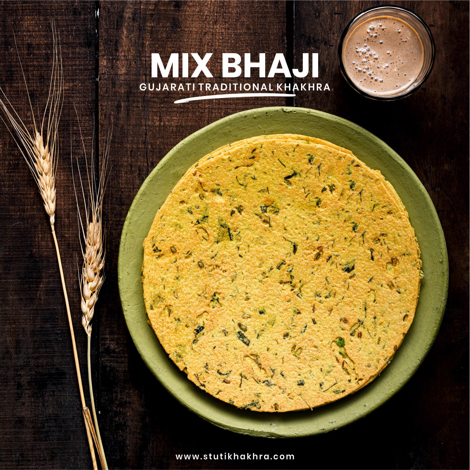 Mix Bhaji Khakhra (200g) – Stuti Khakhra