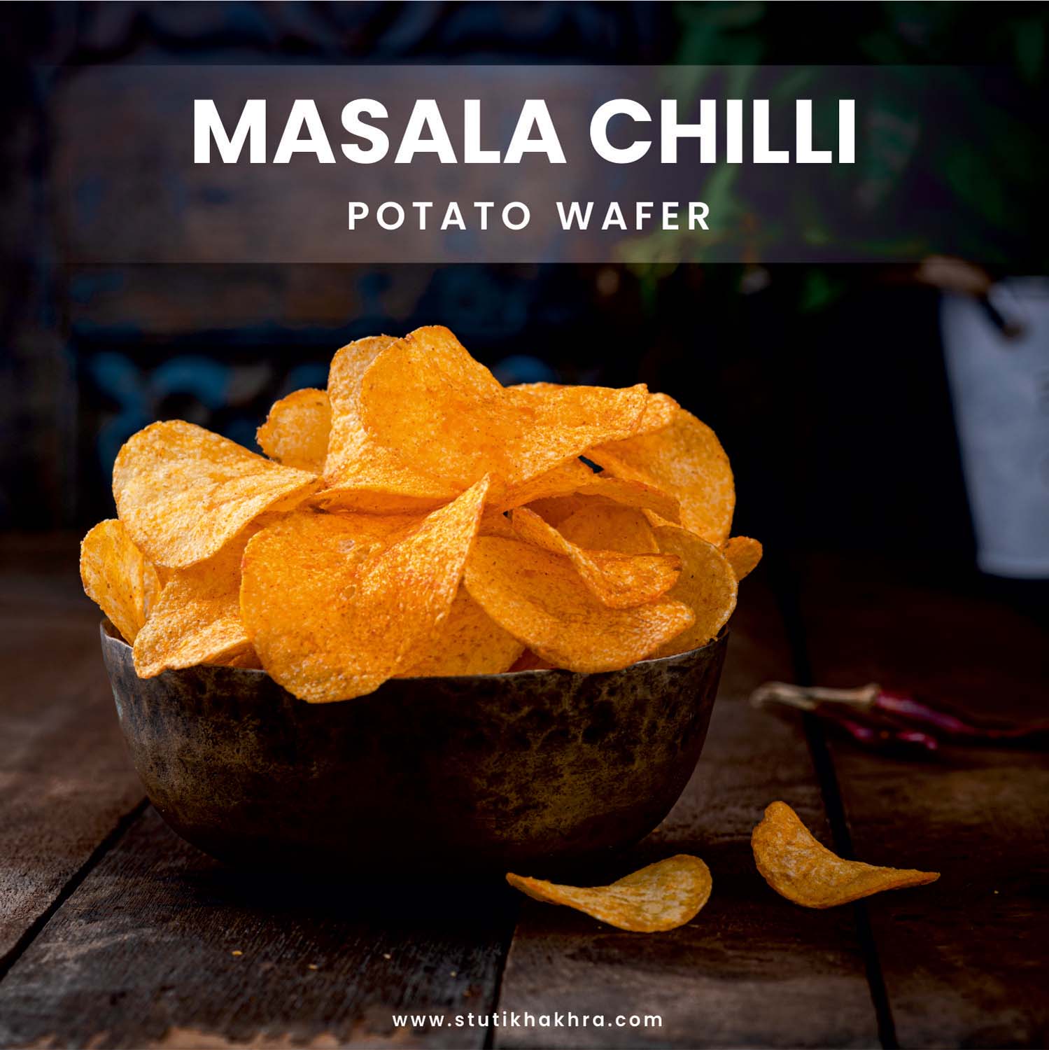 Potato Chips - Masala Chilli 200g – Stuti Khakhra