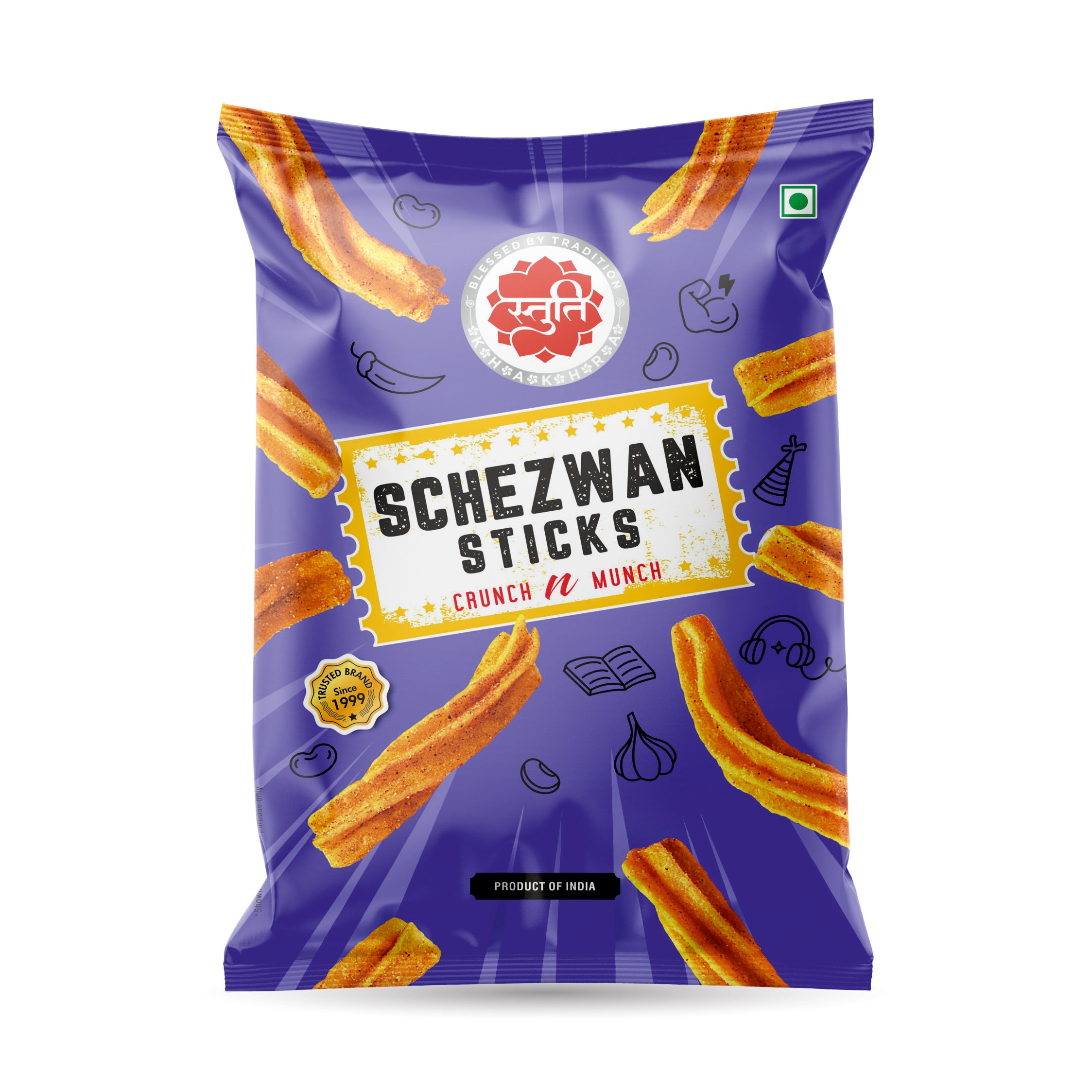 Schezwan Sticks (200g) – Stuti Khakhra